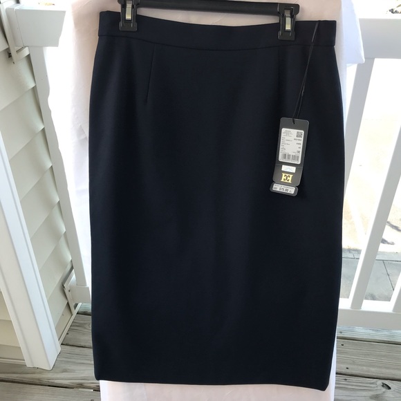 Escada | Skirts | Escada Pencil Skirt Size 4 Midnight Blue Color | Poshmark